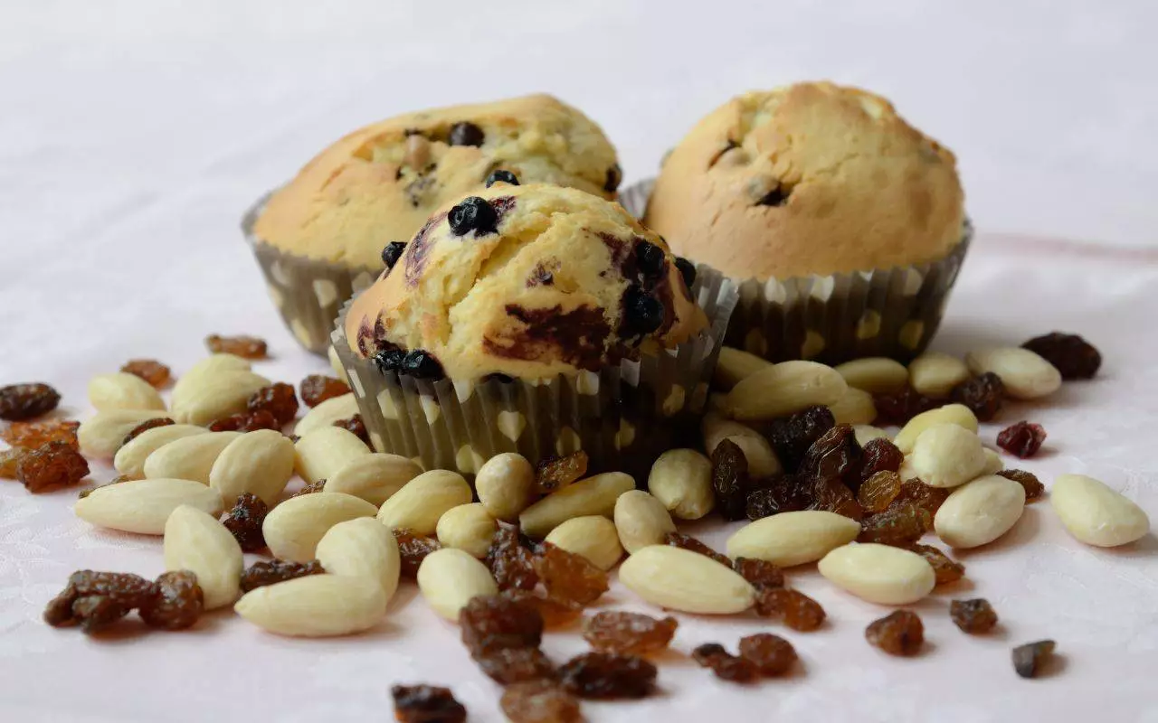 Muffins aux blancs d'œufs et aux raisins secs | Le bonbon léger et gourmand