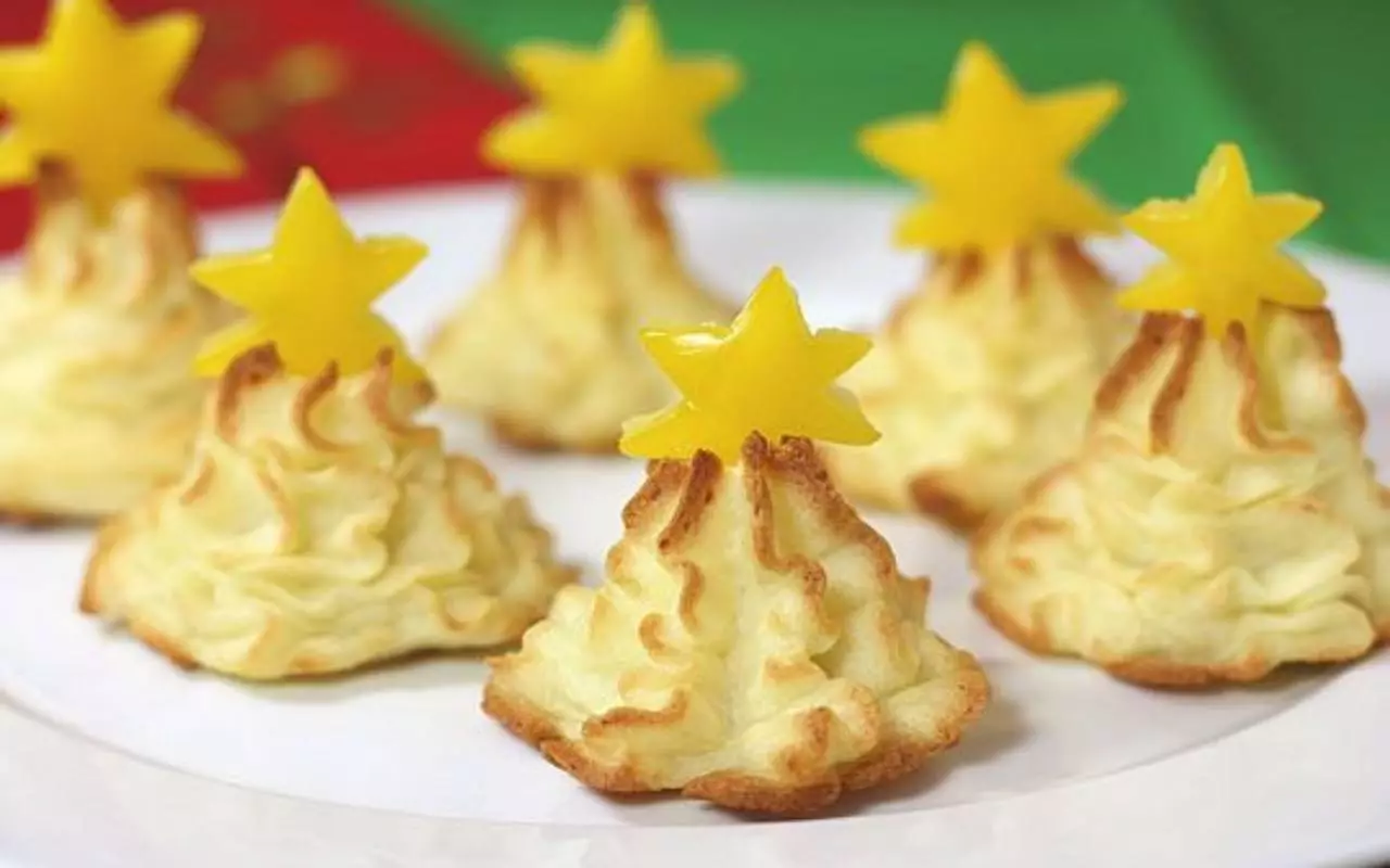 Árvores de natal feitas com batatas | Um delicioso petisco pré-natalino