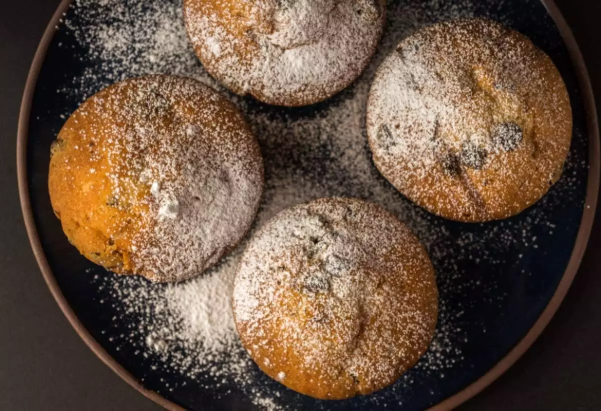 Muffins de Nutella, dolços, suaus i acollidors, per servir a l'esmorzar