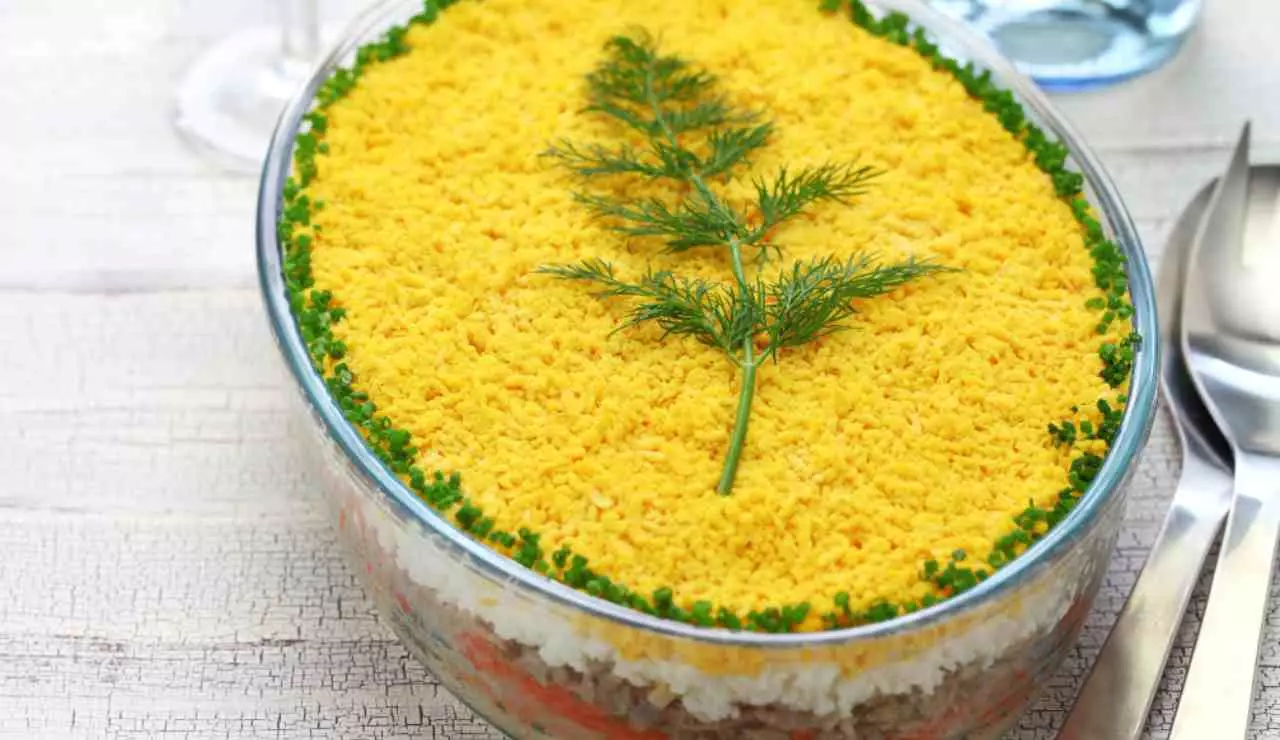 Mimosa salt kake | Veldig enkelt og klart på 10 minutter