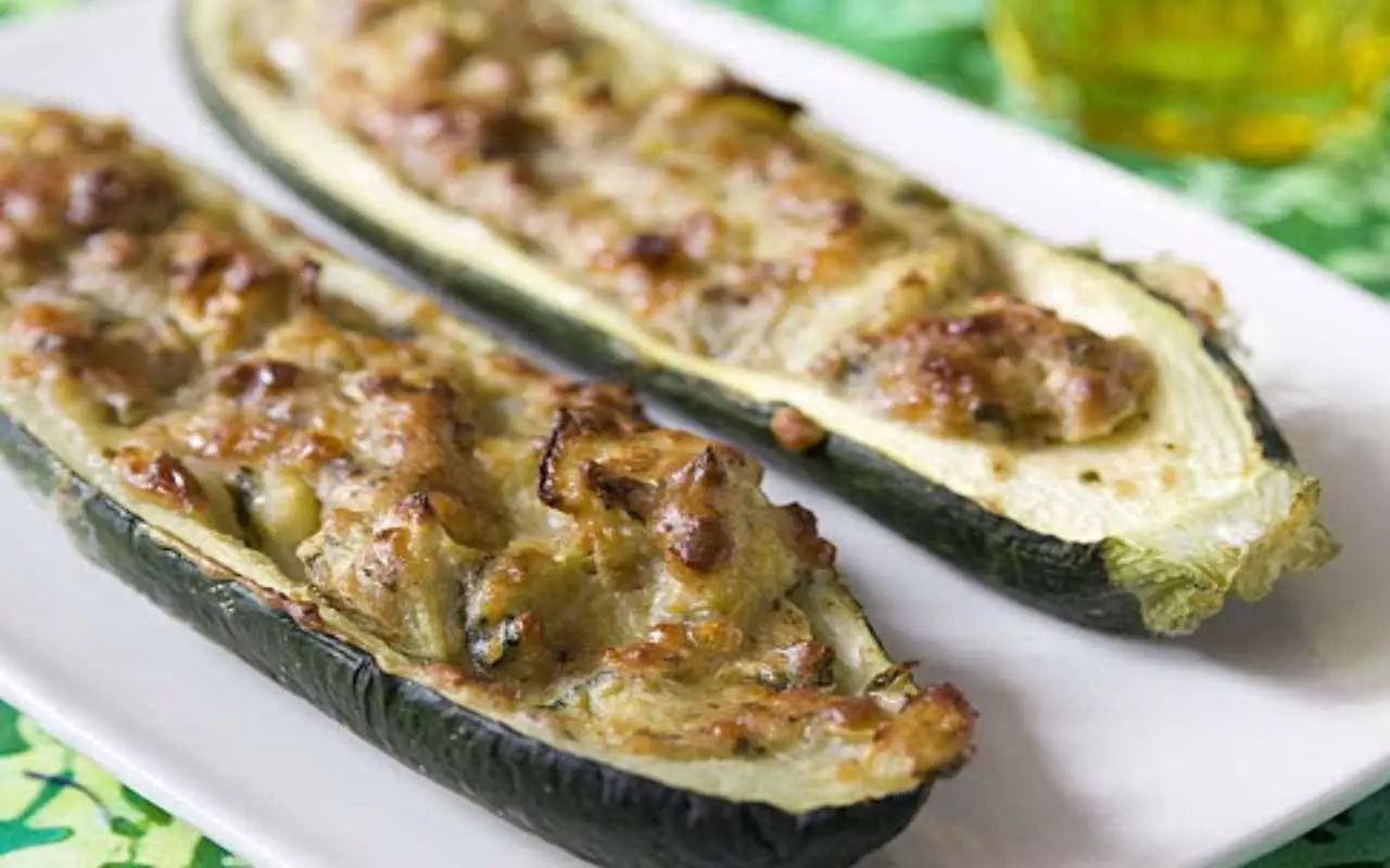 stuffed zucchini tuna capers daim ntawv qhia PHOTO daim ntawv qhia luam