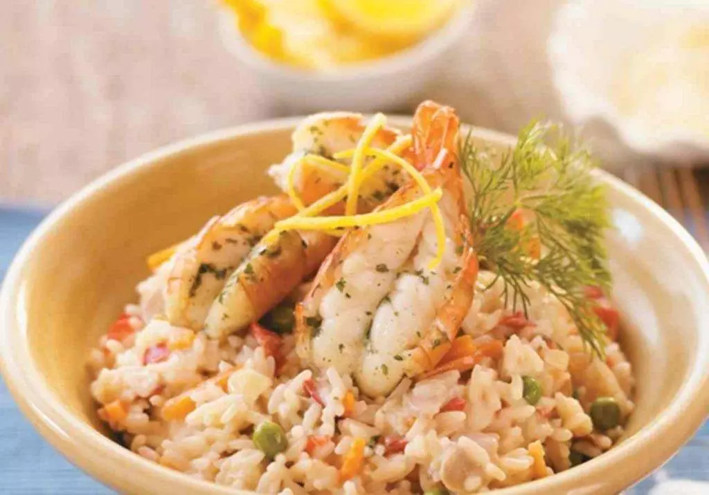 Risotto Jeruk dan Udang