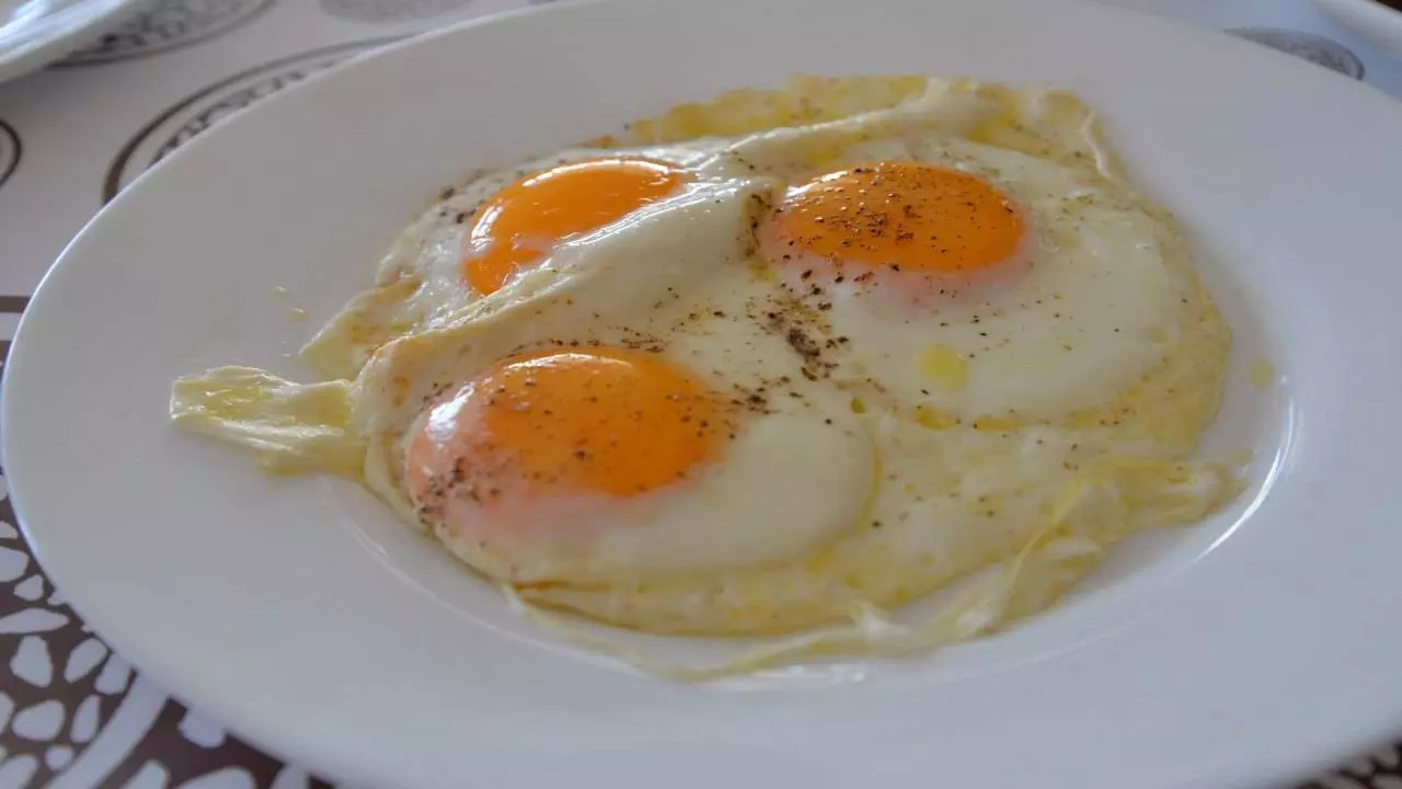 Eggs with cheese