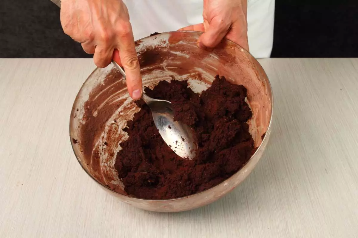 Унсуз шоколад печенье рецептин даярдоо 1305_3