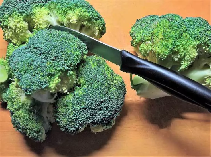Flan with broccoli