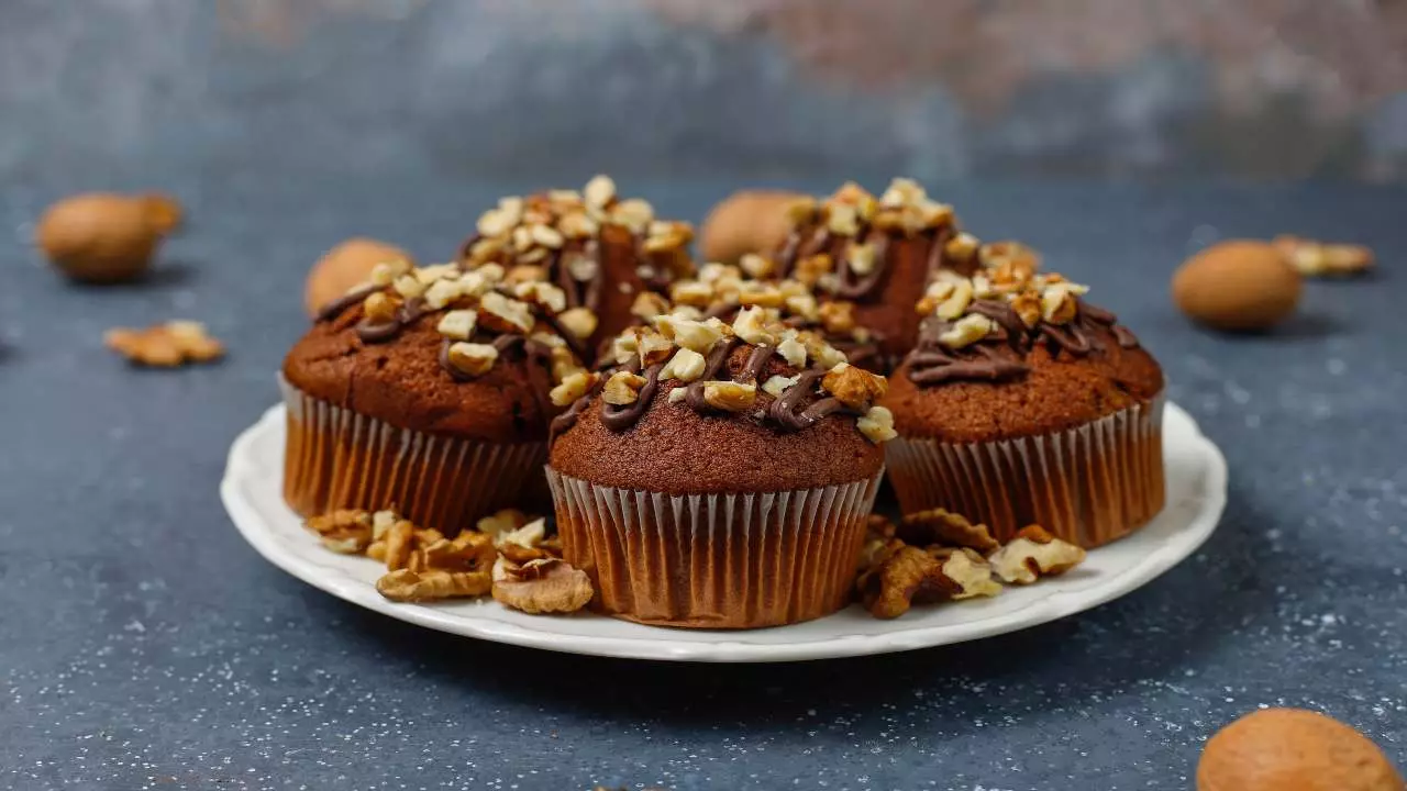 Muffins mit getrockneten Früchten