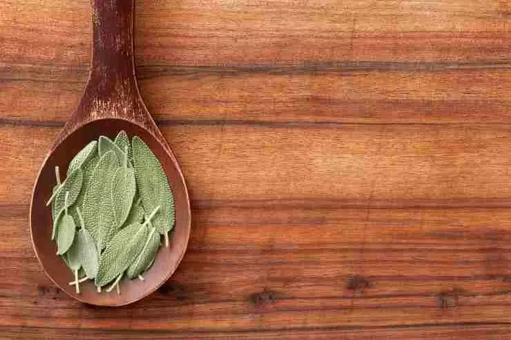 Трав'яний чай з шавлії, природний засіб для здуття та очищення - рисовий принт