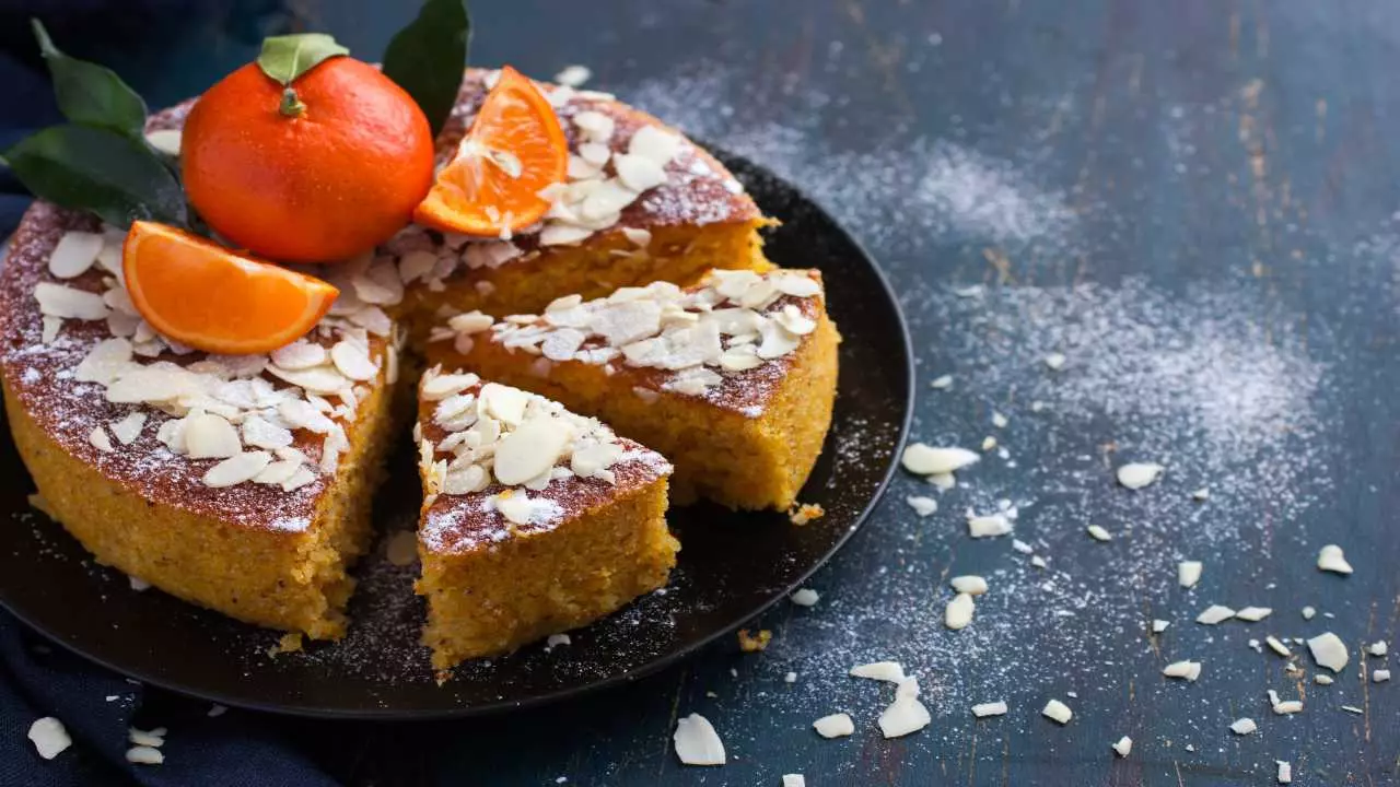 pastel de naranja