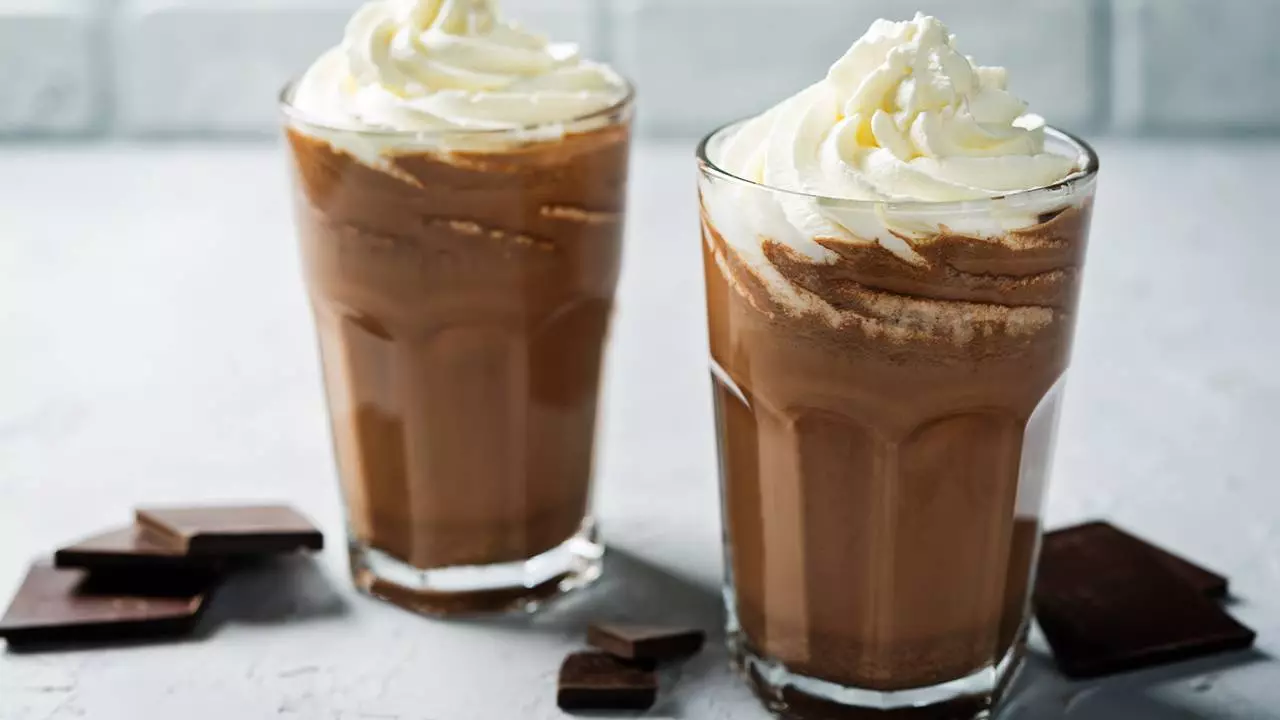 Iced hot chocolate