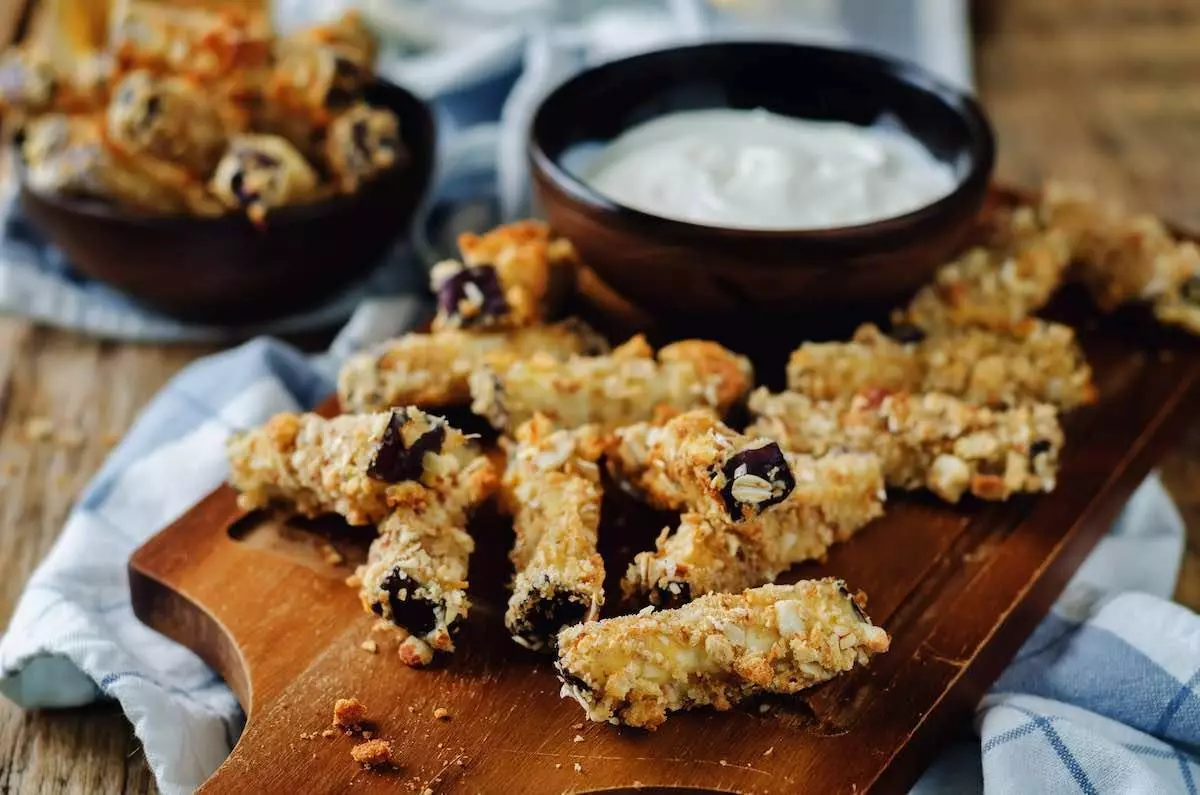 Auberginestavar, en knaprig bakad godhet