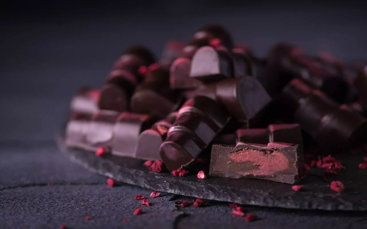 vegán csokoládék kókuszos málna recept FOTÓ recept nyomtatás