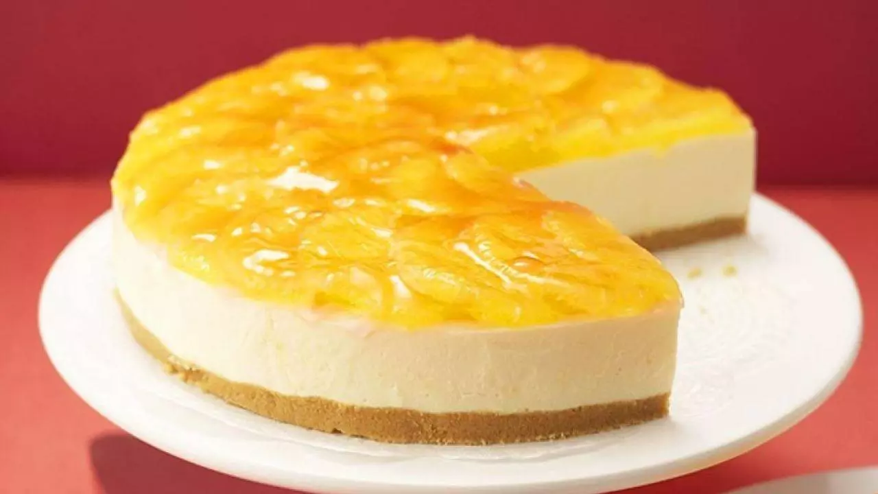 pomarančový cheesecake recept FOTO recept tlač