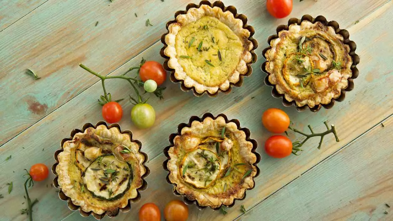 Tartlets met courgette