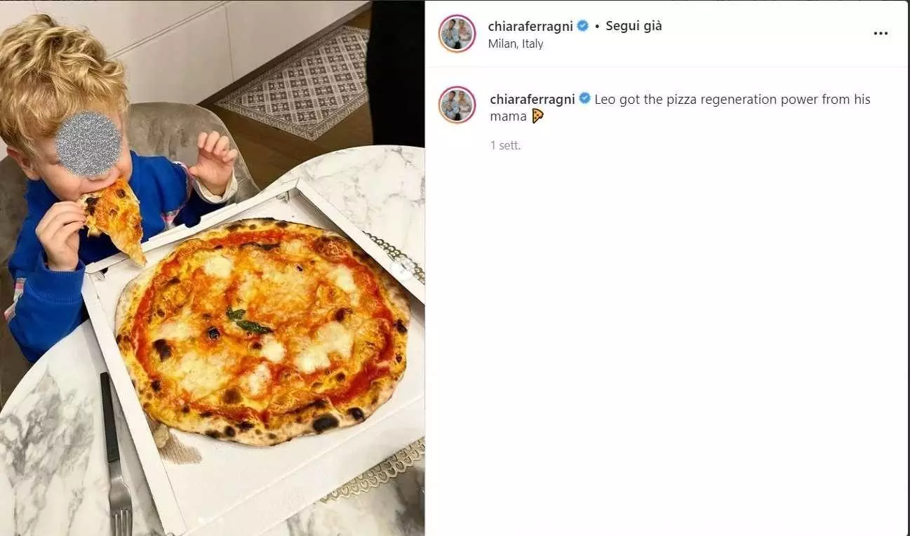 Chiara Ferragni regenerační pizza - RecipeSprint