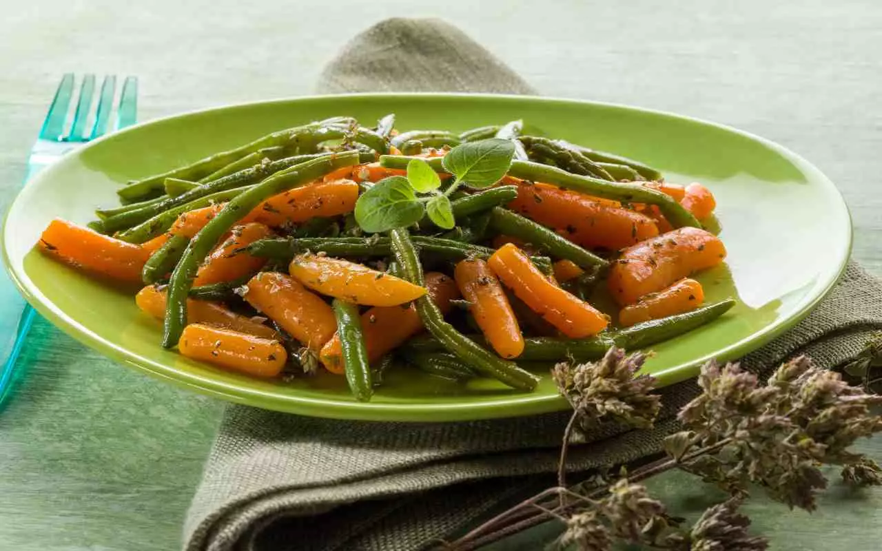 морква зелена квасоля орегано рецепт ФОТО рецепт друк