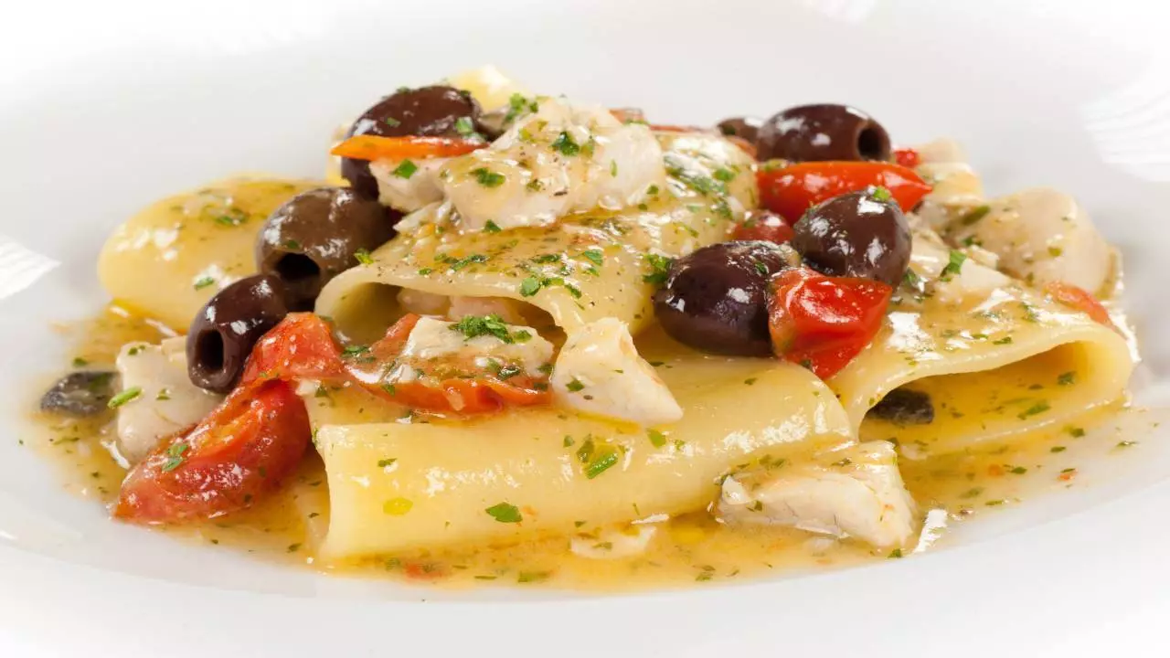 Pasta mei cherry tomaten en grouper