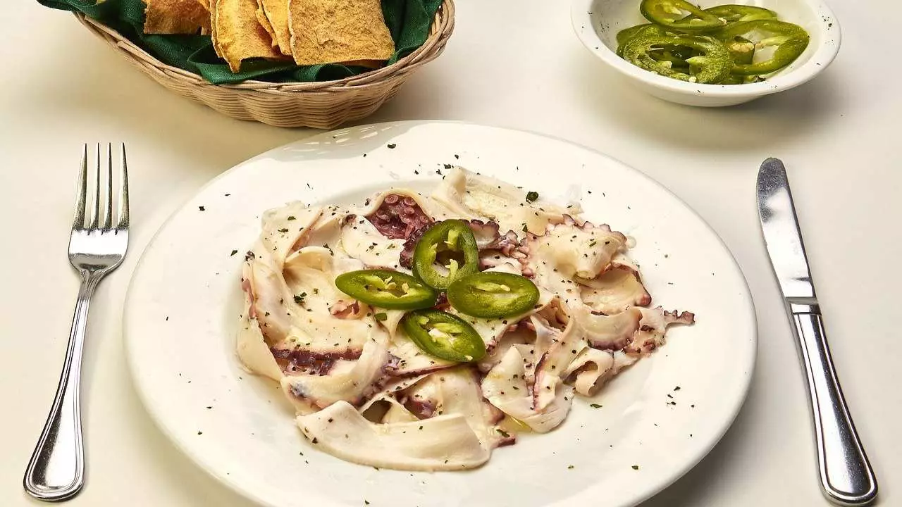 Octopus carpaccio