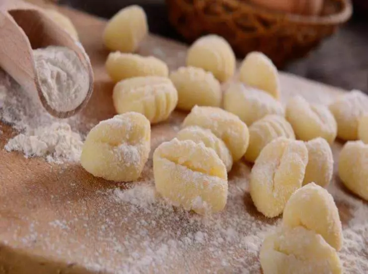 Nhoque com mascarpone, abobrinha e grão de bico FOTO de impressão da receita