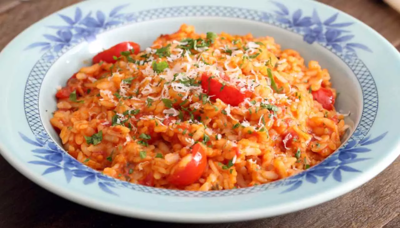 risotto de tomate concentrado