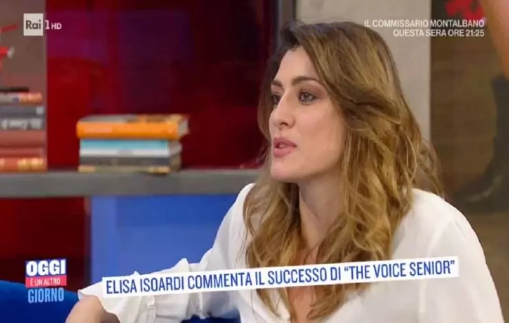 Elisa Isoardi commentary on The Voice Senior - RicettaSprint