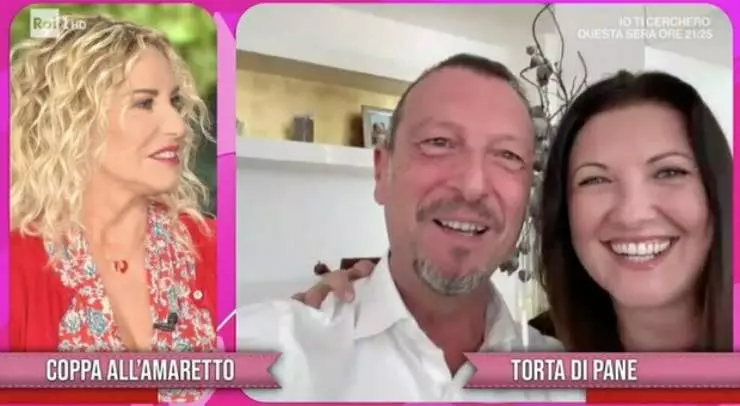 Antonella Clerici video presenečenje v studijskem tisku recepta