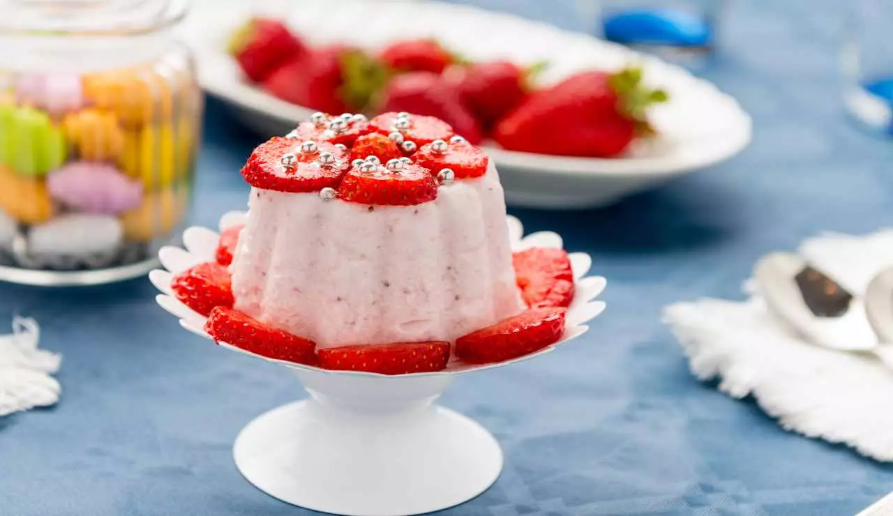 Bouchées de glace à la fraise