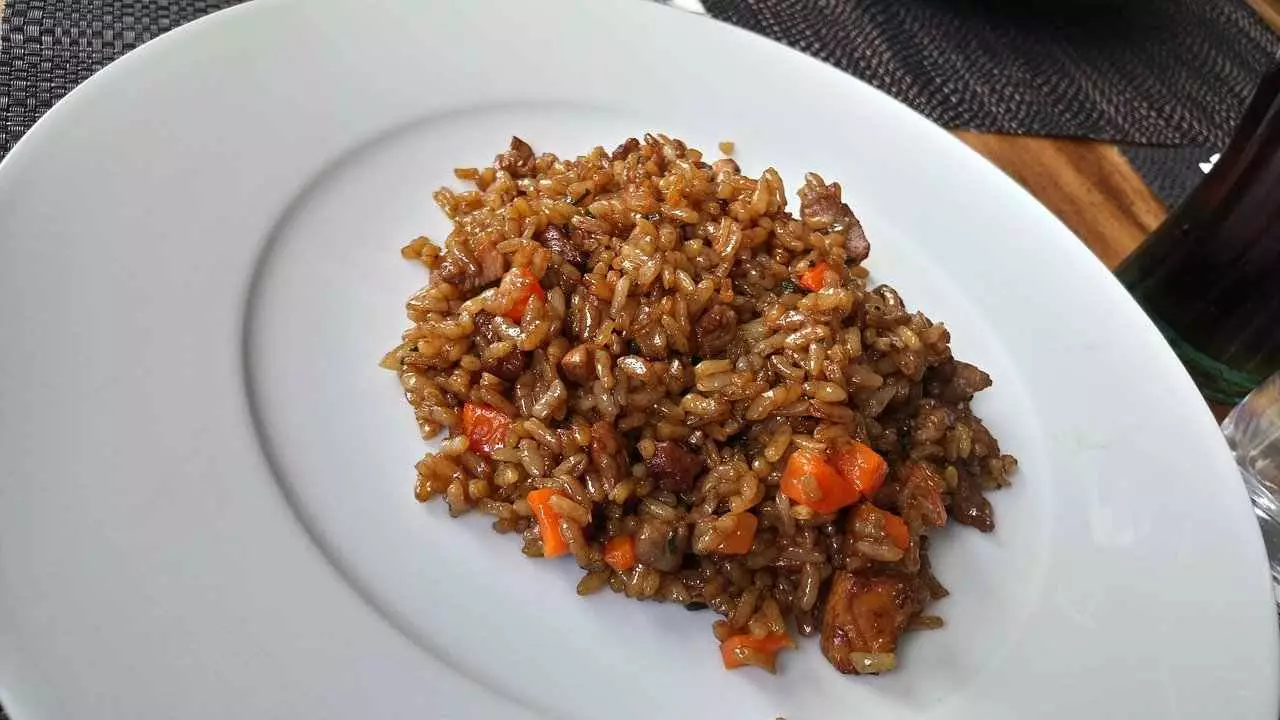 Røde ris med græskar