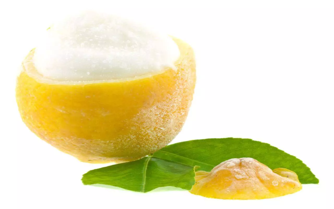 receita de xeadas de limón Impresión da receita da foto