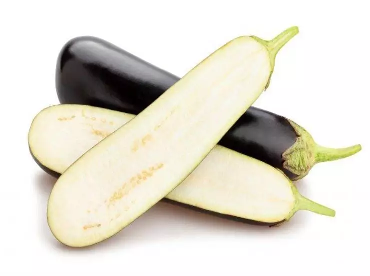 aubergines فوٹو ہدایت پرنٹ کے ساتھ بھرے روٹی