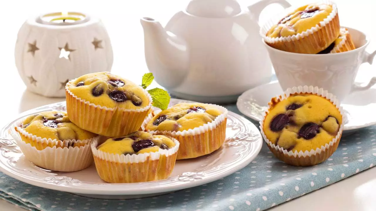 Muffins með rúsínum