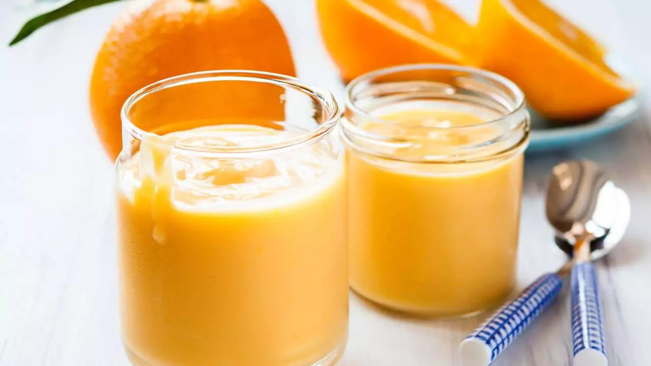 Sobremesa de laranja sem lactose