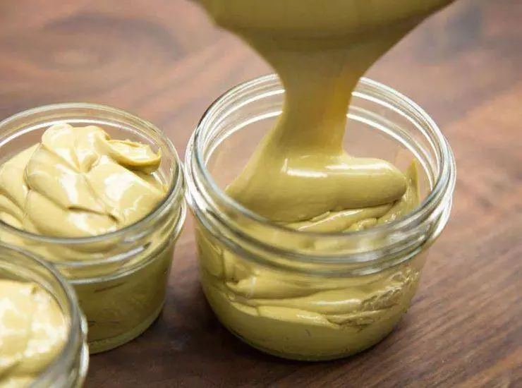 Krim pistachio tanpa memasak cetakan resep FOTO