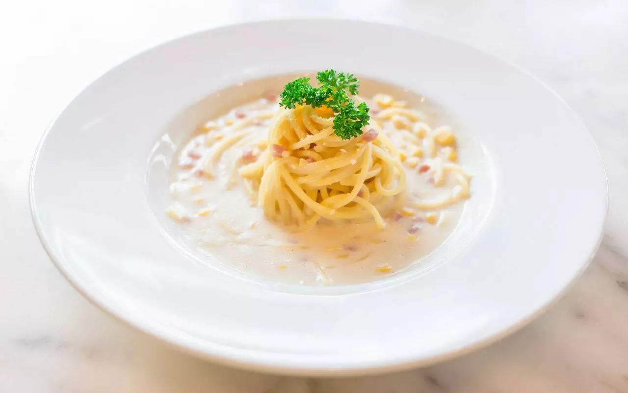 Recepta infantil de carbonara simulada FOTO recepta impressió