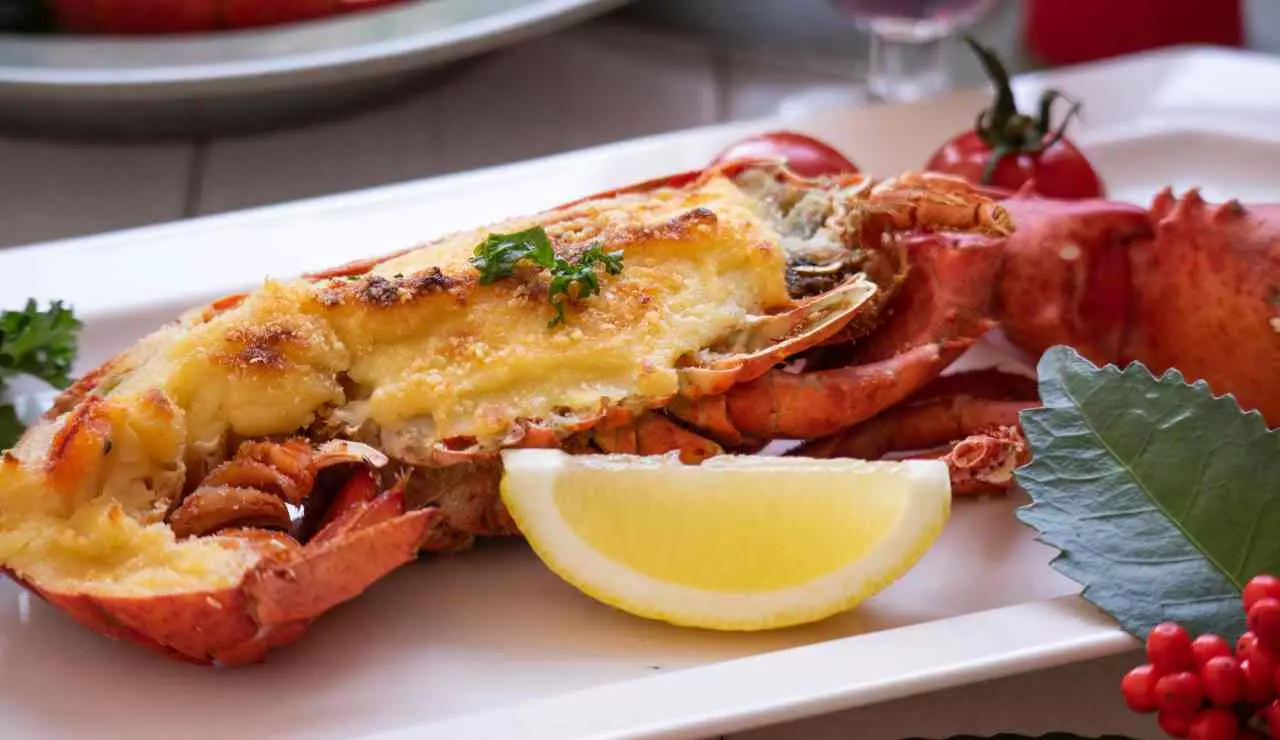 พิมพ์สูตร lobster au gratin