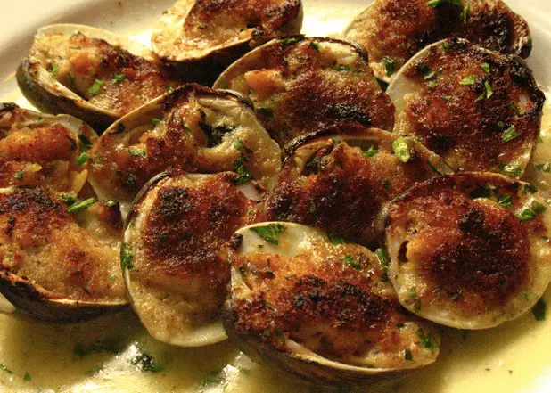 Gratinated Clams, sajian sisih laut sing apik banget