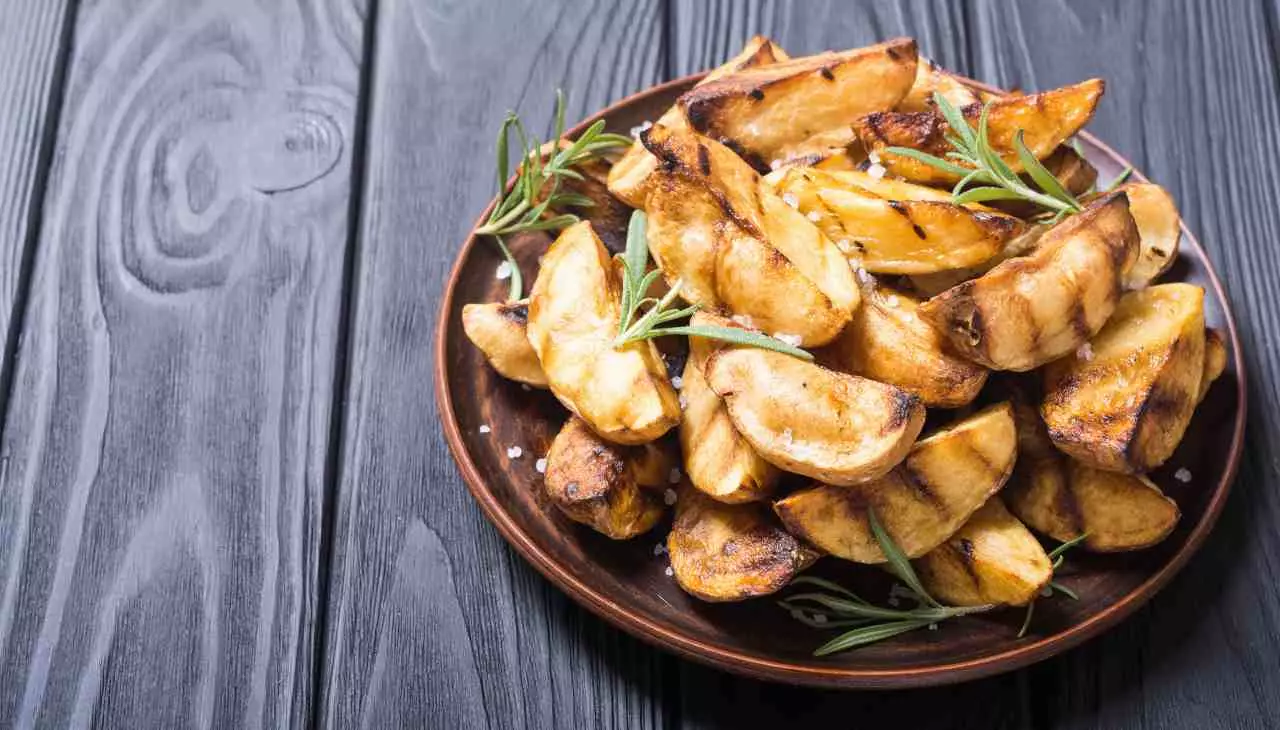 Grilled potatoes with rosemary - recipe print
