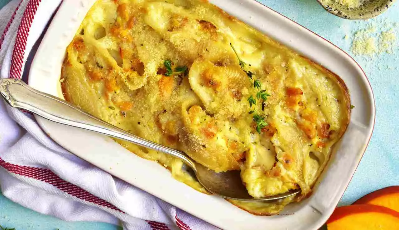 Conchiglioni karo ricotta lan panggang labu resep print