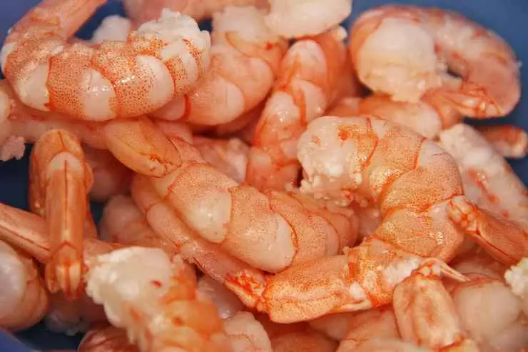 Shrimp kwenye kikaango cha hewa