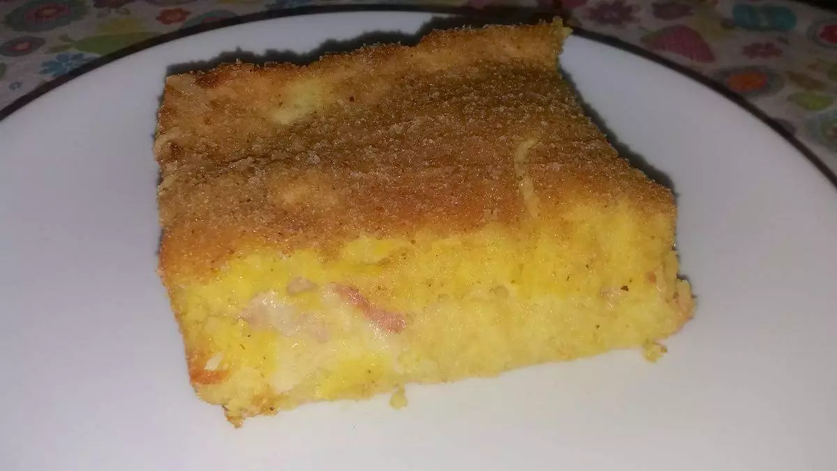 Gateau kentang dengan keju scamorza salai dan mortadella. VIDEO