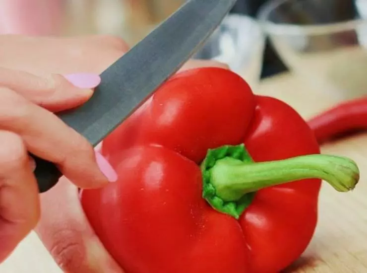 Stuffed peppers with mushrooms