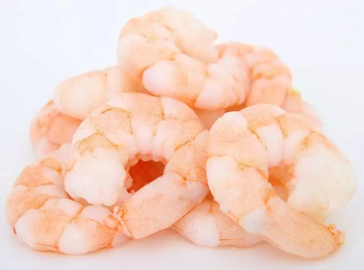 Shrimps ziryoshye kandi zisharira Amafoto ya resept