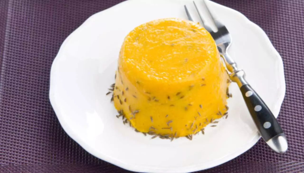 Pumpkin flan nga adunay cumin nga resipe