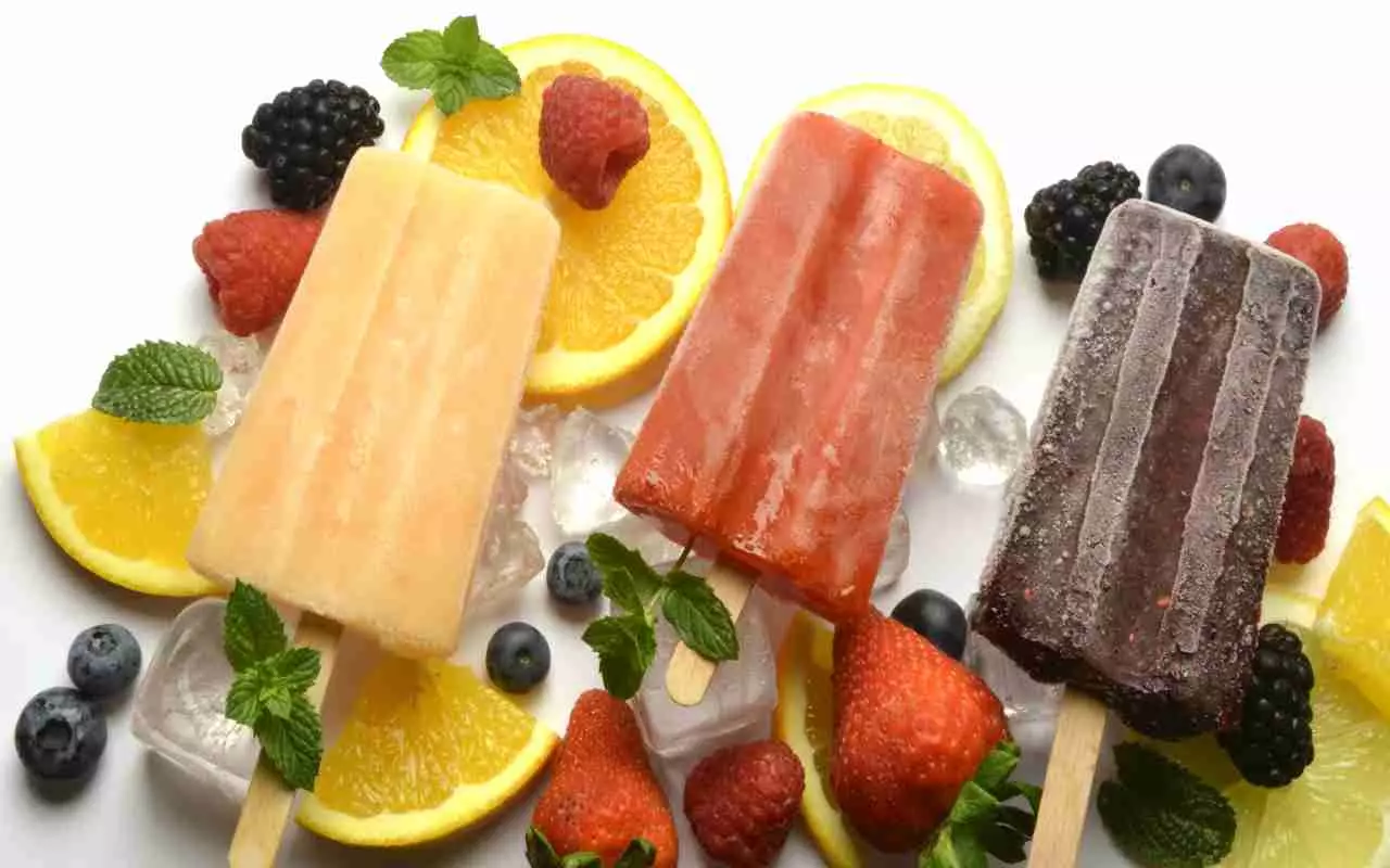 Ferskir ávextir popsicles MYND uppskrift prenta