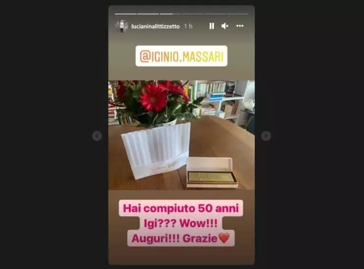 Luciana Littizzetto تحفہ Massari - RecipeSprint