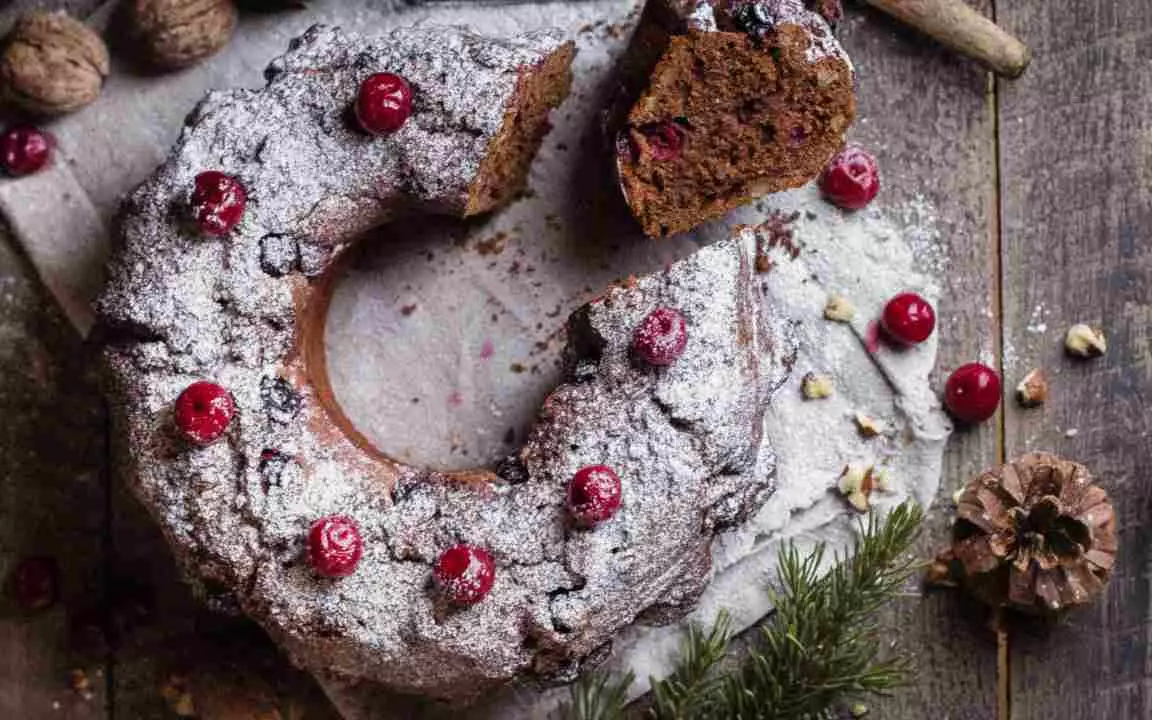 Rosca 10 minutos cacao e cereixas | Ideal para o Nadal