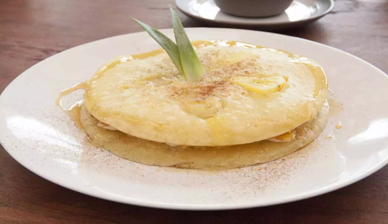 Pineapple and coconut pancakes