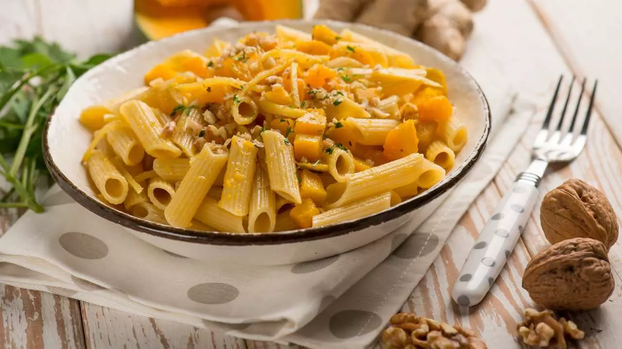 Pumpkin, ricotta en walnootpasta