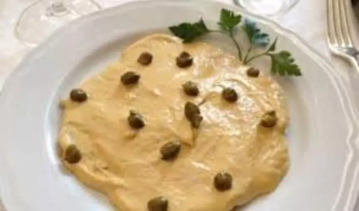 Vitello tonnato օրիգինալ տատիկի բաղադրատոմսի բաղադրատոմսի տպագիր