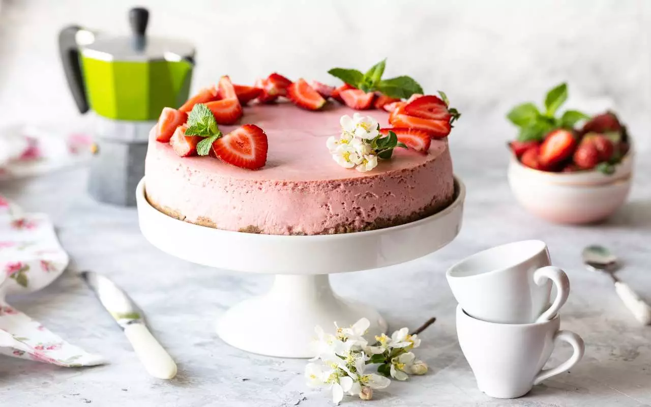 yogurt cake strawberry mousse recipe PHOTO recipe print