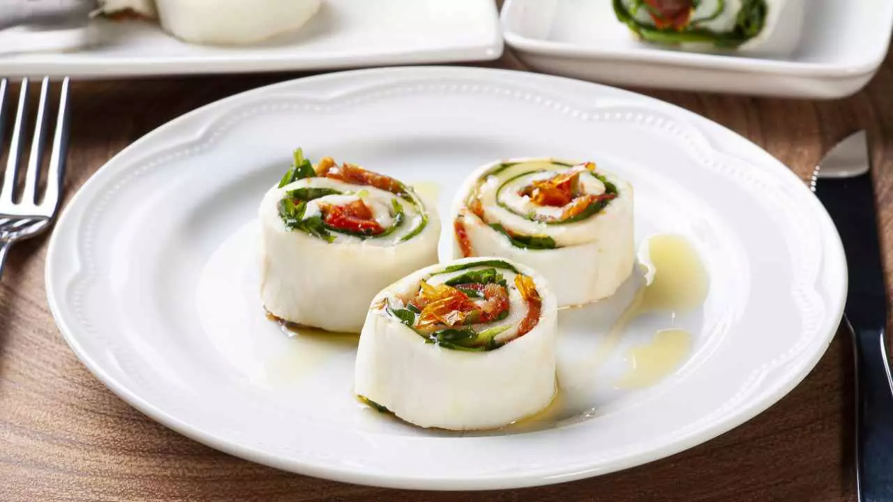 Rollos de mozzarella